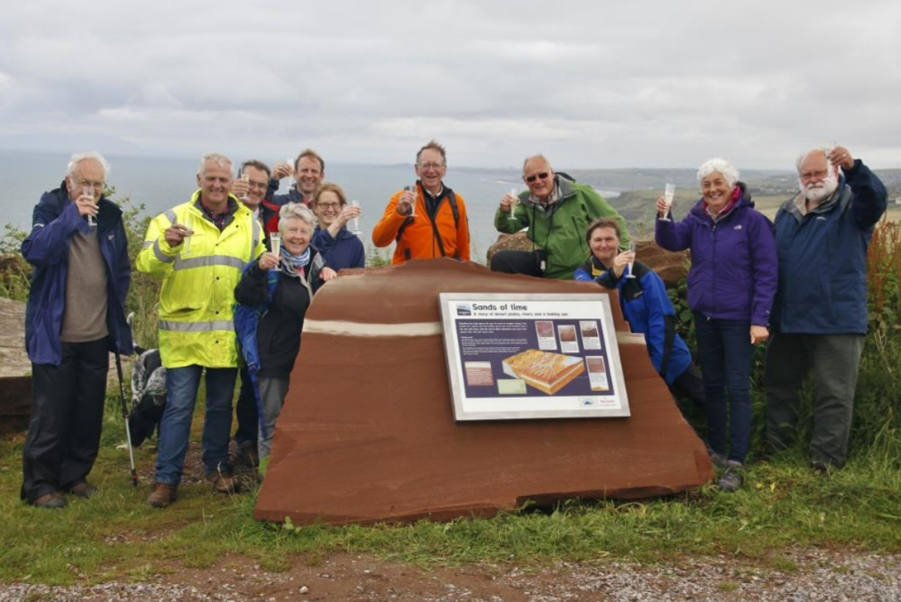 A New Geology Panel is Unveiled at Birkhams Quarry